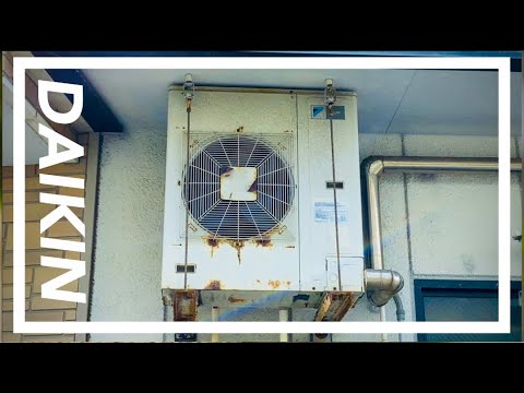 【DAIKIN】ダイキン製の古い室外機 old DAIKIN outdoor unit - YouTube