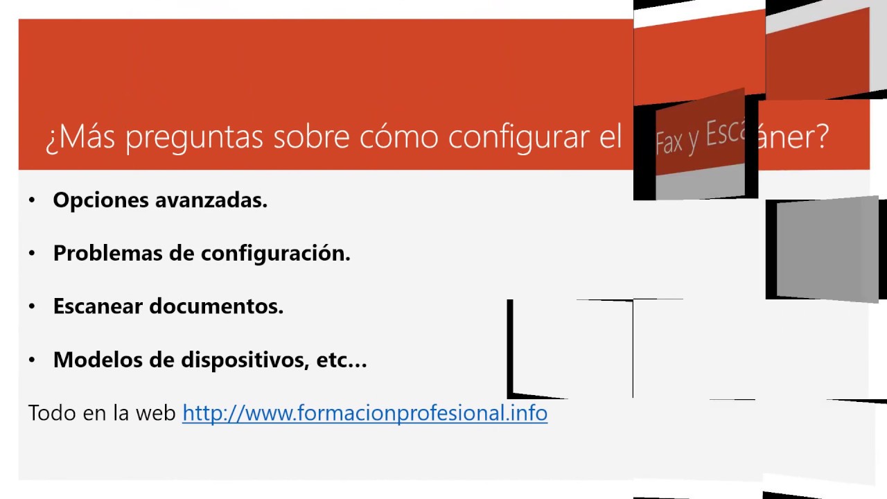Configurar el Fax y el Escáner en Windows - YouTube