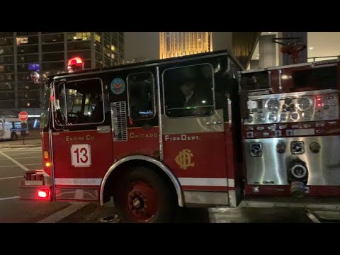 Chicago Fire Dept Engine 13 (Spare) Responding - YouTube