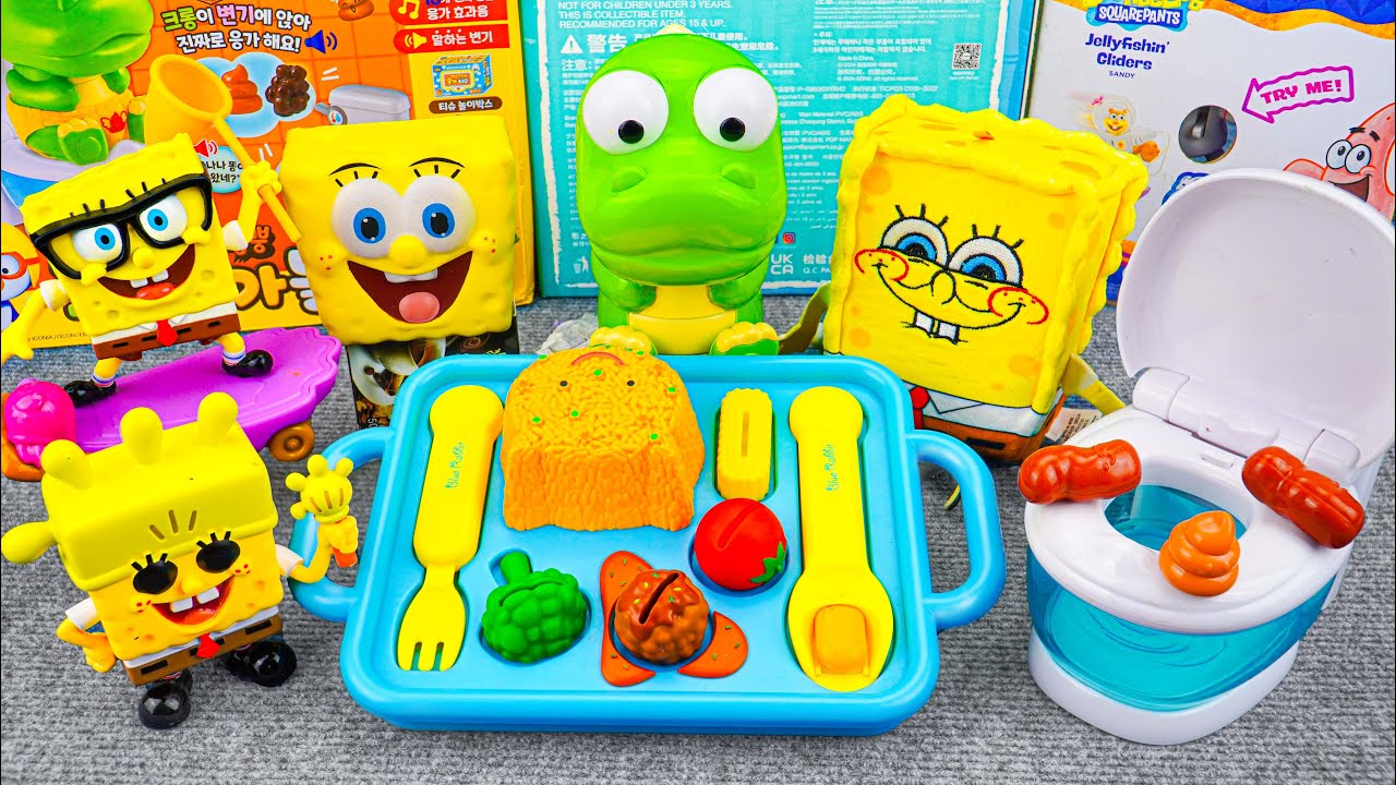 83 Minutes Satisfying with Unboxing SpongeBob SquarePants Toys Play Set ...