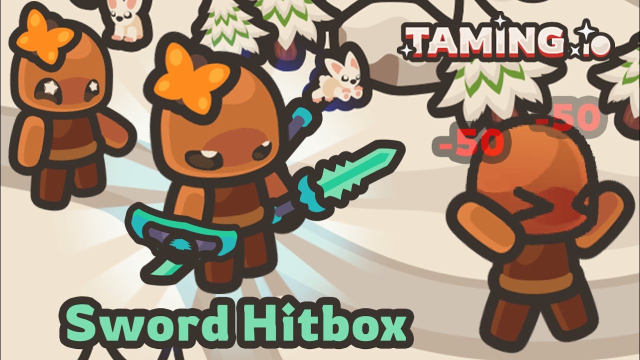 Taming.io Sword Hitbox And Epic Fighting - Best Weapons - YouTube