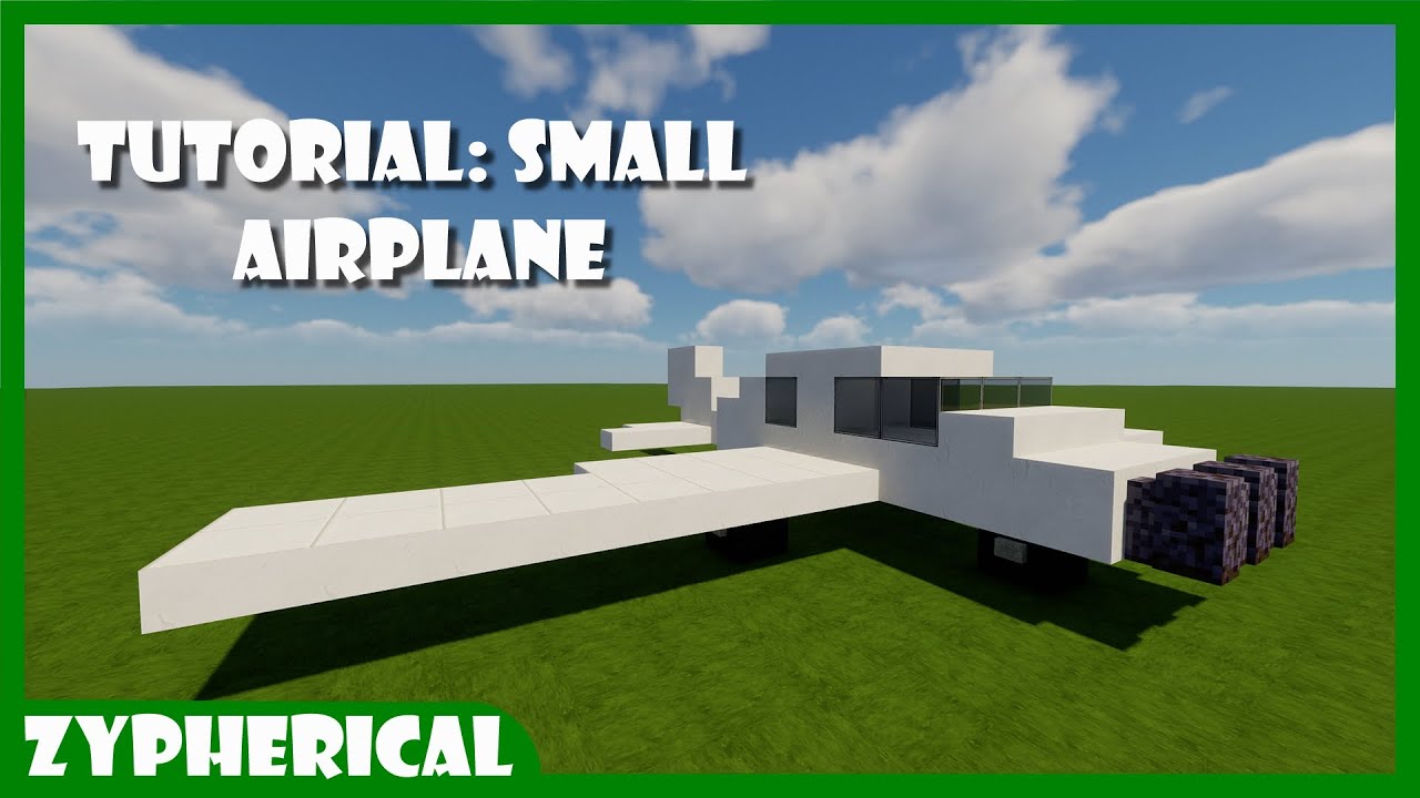 Minecraft Tutorial: How To Make a Small Plane - YouTube