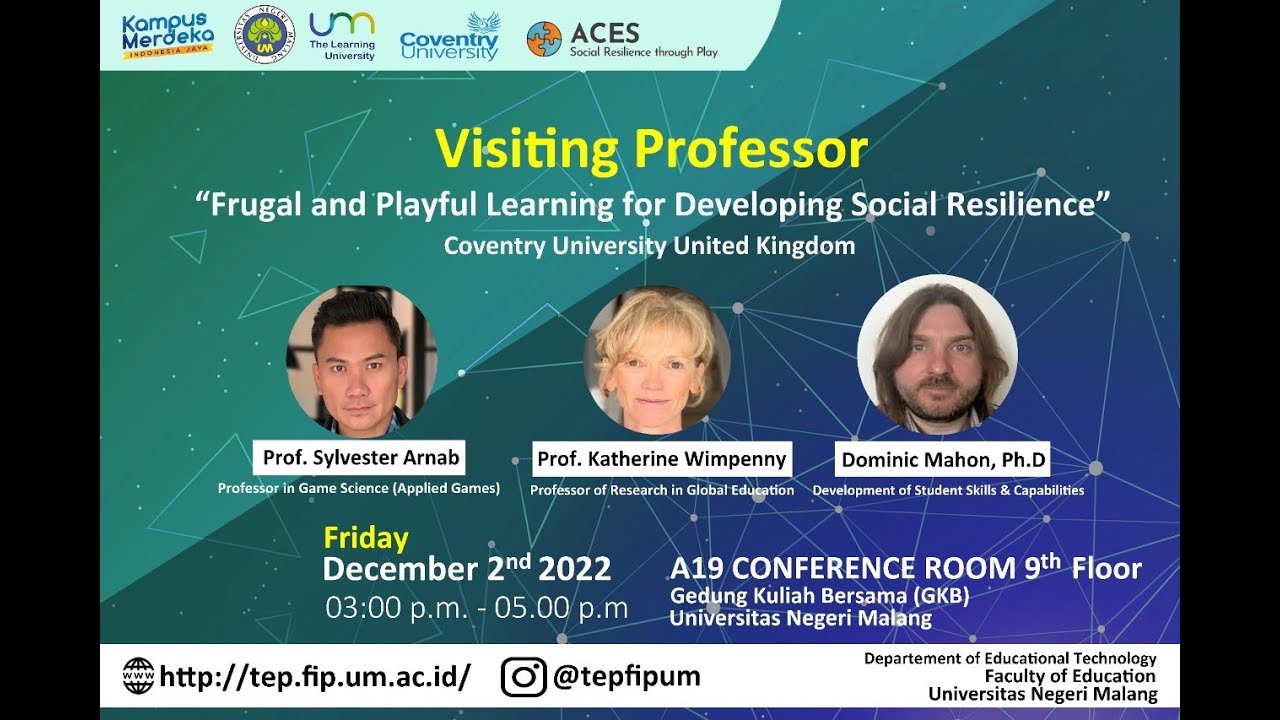 Visiting Professorship - Frugal and Playful Learning for Developing ...