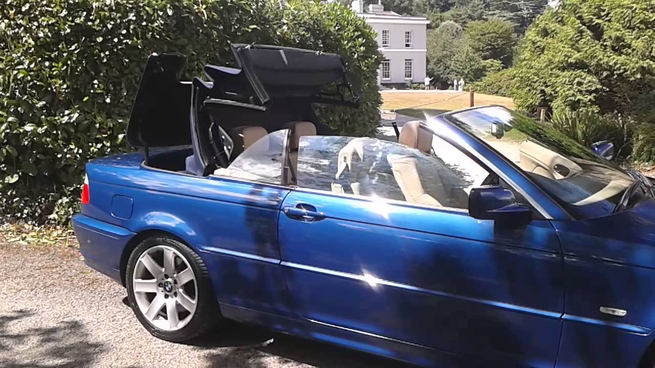3 series bmw e46 330 convertible auto folding roof - YouTube