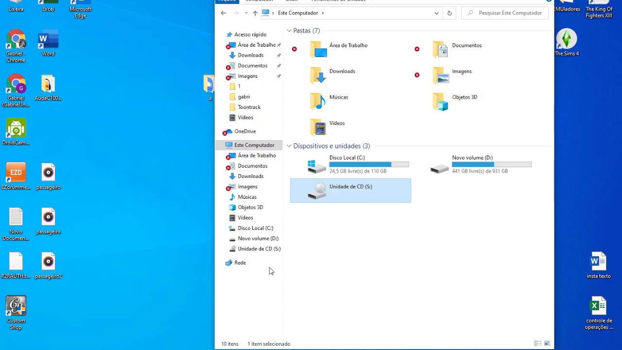 Programas do Disco local D (HD) não abrem (Windows 10) - YouTube