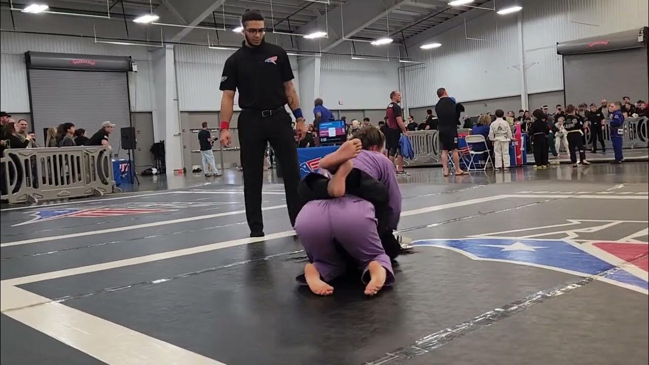 Mya Herrington (804 Jiu-Jitsu / Team Passos), Kids GI Div. 2nd match, AGF Richmond 2/17/2024 ...