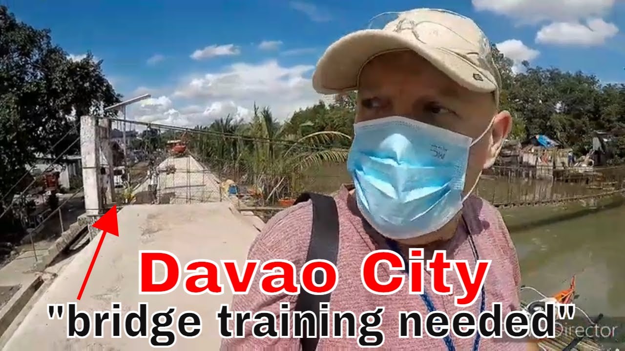 WALK HANGING BRIDGE NHA TALOMO RIVER // DAVAO CITY ph - YouTube