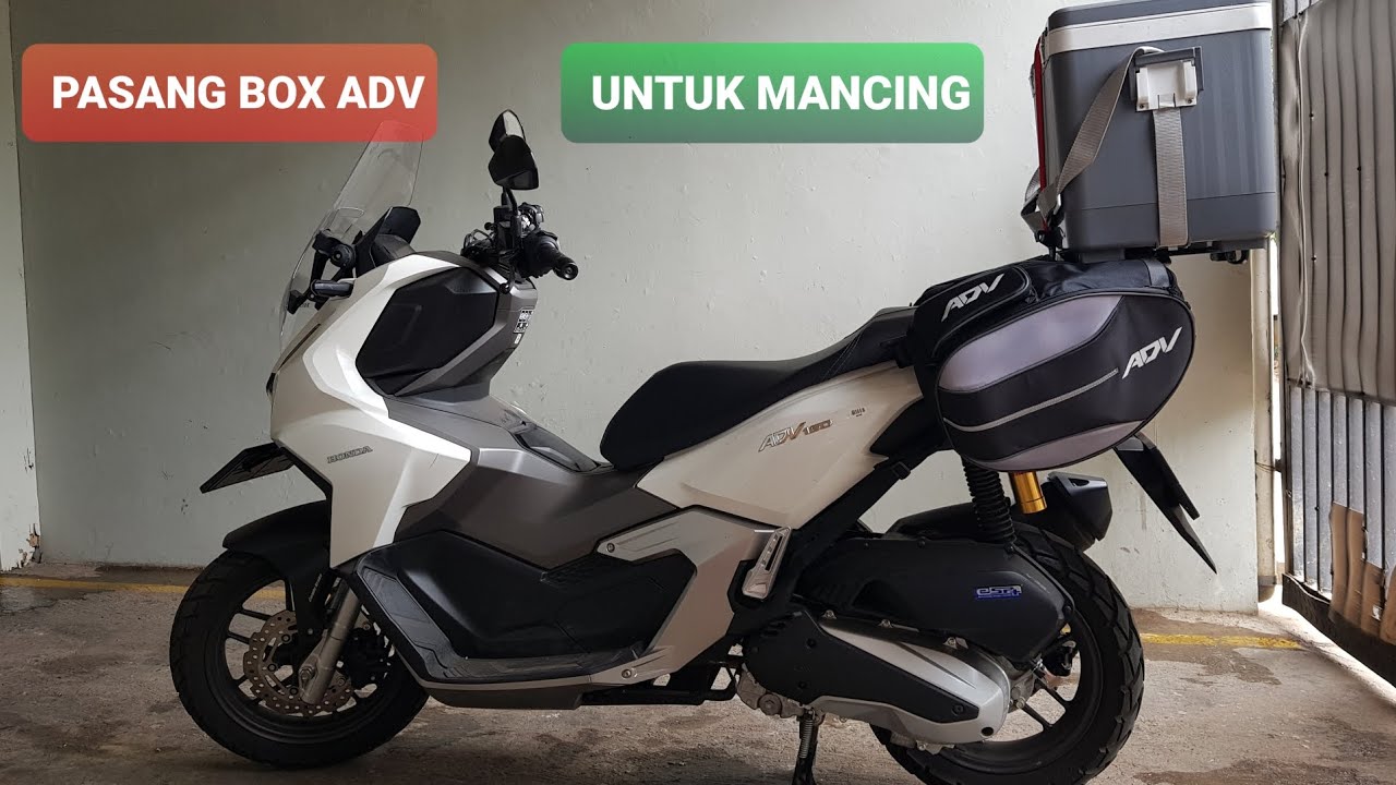 HONDA ADV 160 modif mancing Side Bags plus Ice Box #fishing # ...