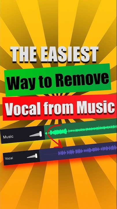 The Easiest Way to Remove Vocal from Music - YouTube