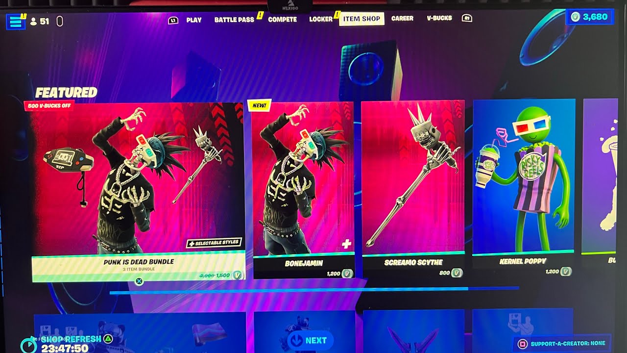 *NEW* “BONEJAMIN skin” Fortnite Item Shop Update - YouTube