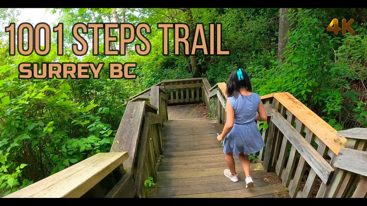 Surrey British Columbia Canada 1001 Steps Walk Trail - YouTube