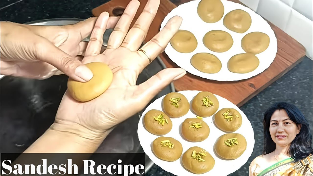 Traditional Sandesh Recipe | Bengali Sweet | Easy Homemade Sandesh ...