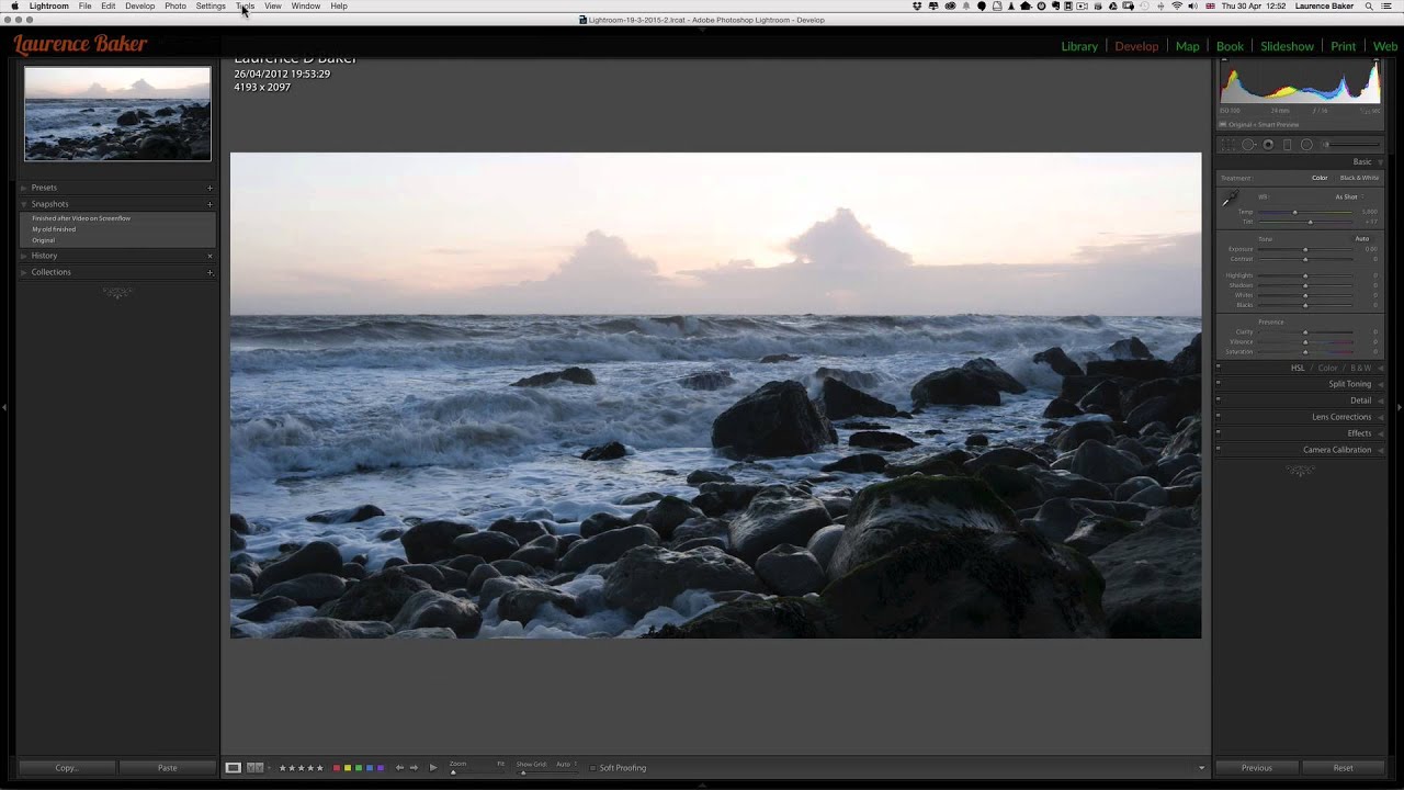 The Basic Panel in Lightroom CC, 2015 Release - YouTube