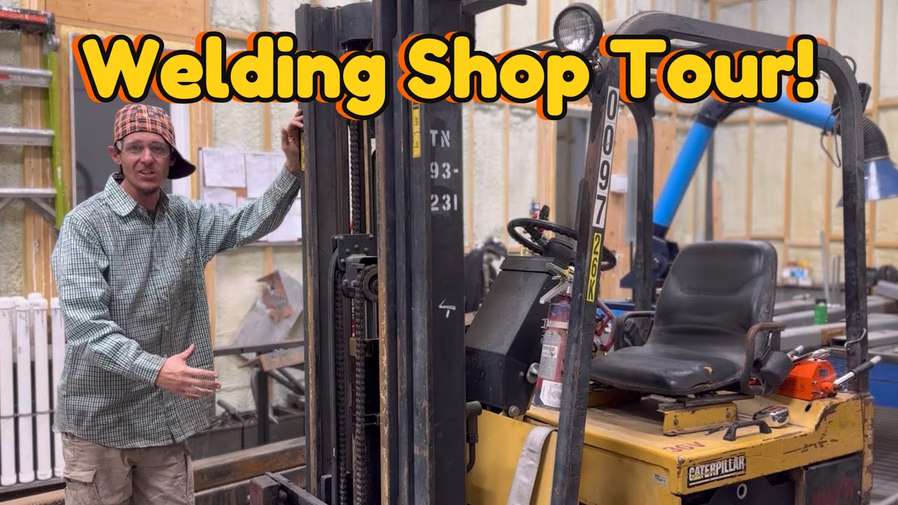 One Man Structural Welding Shop Tour - YouTube