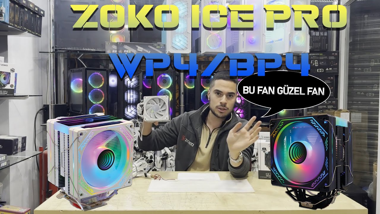 ZOKO ICE PRO WP4/BP4 4 BORULU 2 FANLI KULE TİPİ İŞLEMCİ FANI (2000 RPM,REVERSE ve EGZOZ FANLI ...