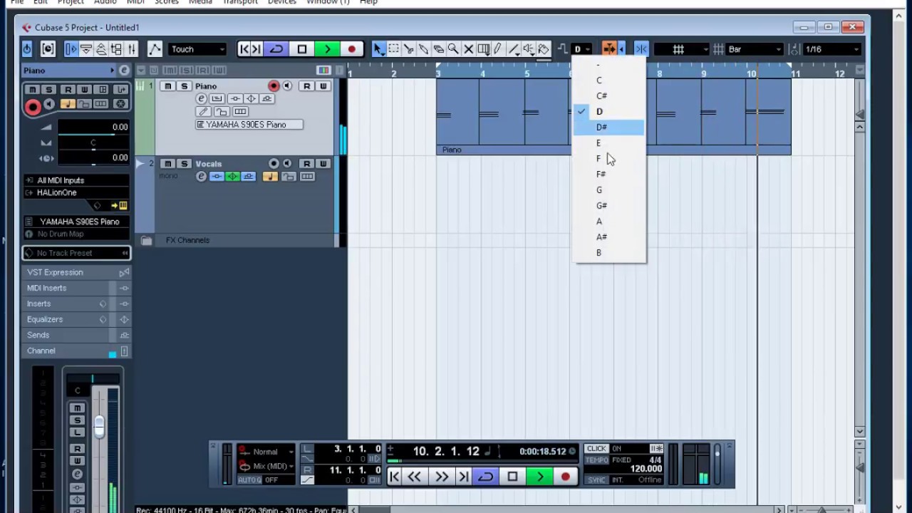 Tutorial CUBASE 5 | #3 - EDITAR MIDI | Para Principiantes - YouTube