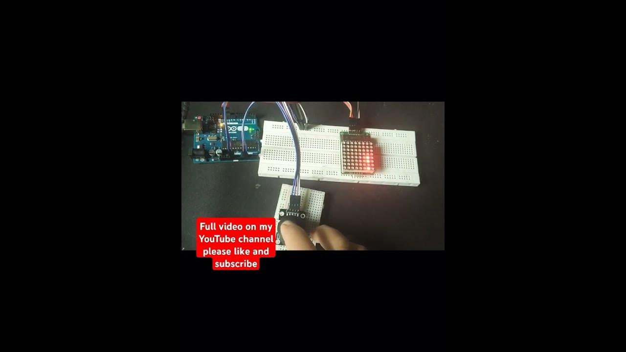 Create a classic snake game on LED Matrix with arduino and joystick #Joystick #arduino - YouTube