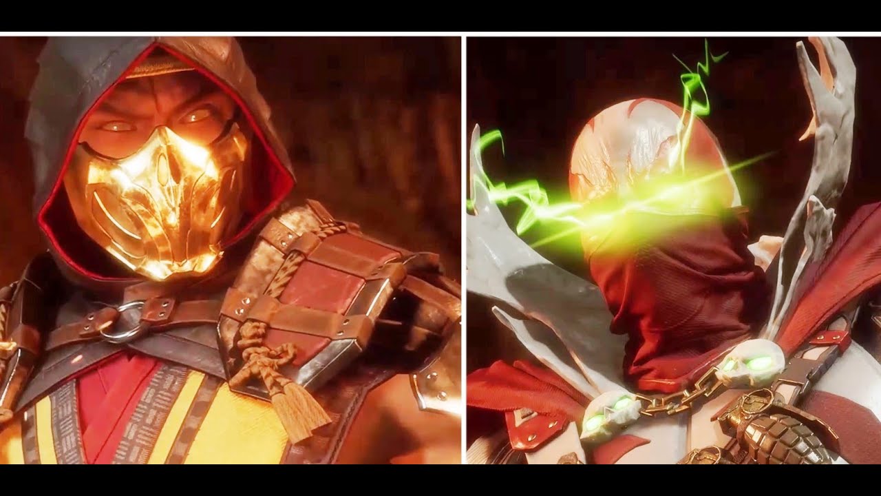 MORTAL KOMBAT 11 SCORPION VS SPAWN! - YouTube