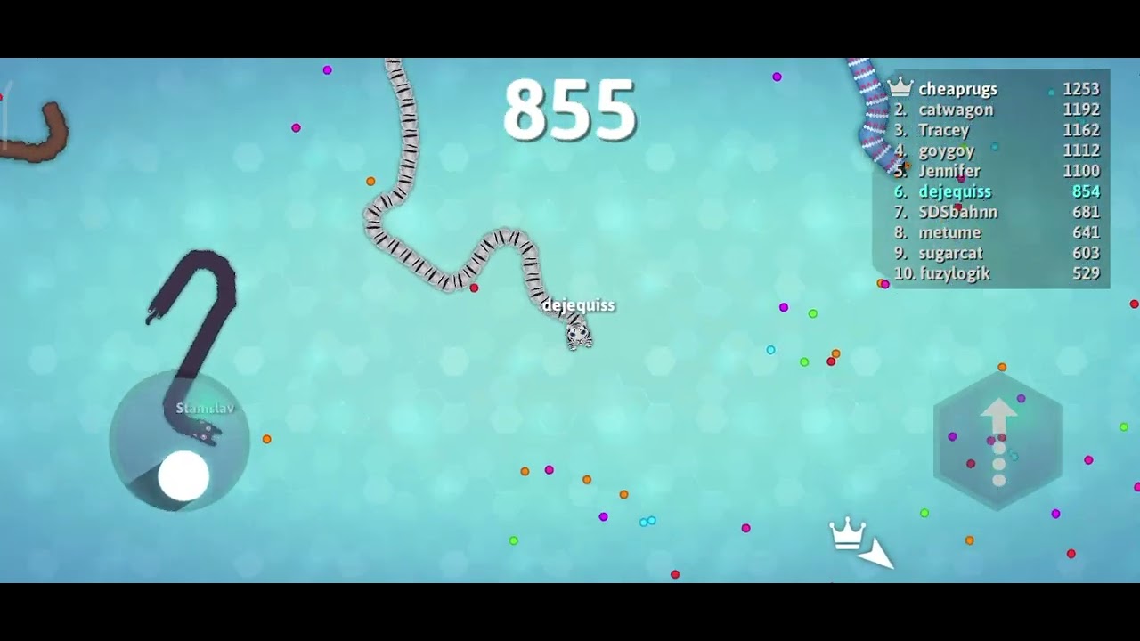 snake.io recolectando bolitas de colores hasta no poder más - YouTube