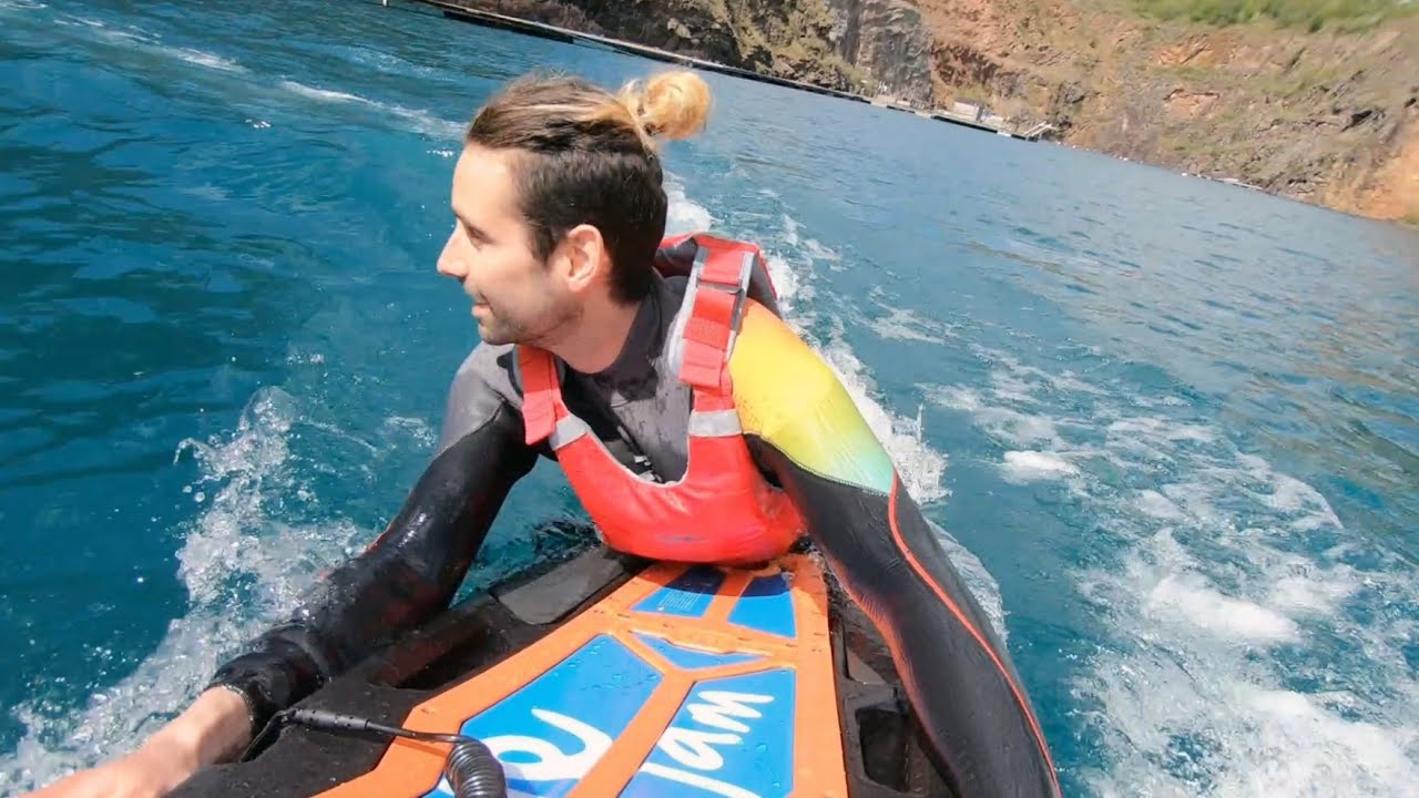 Jet boarding at the National Diving & Activity Centre. Explore ...