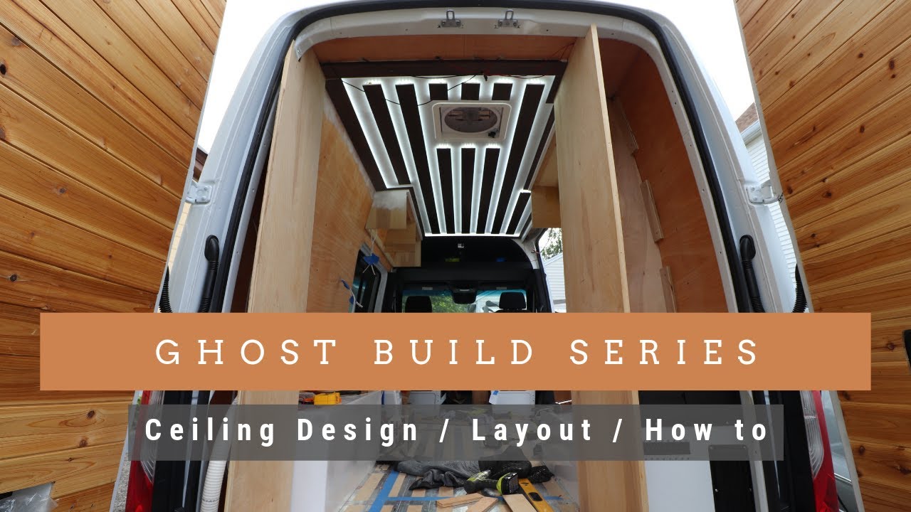 Van Build Floating Ceiling Design and Layout - YouTube