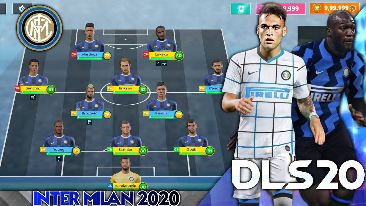 Đội hình INTER MILAN 2020 cực mạnh trong Dream League Soccer 2020 - YouTube