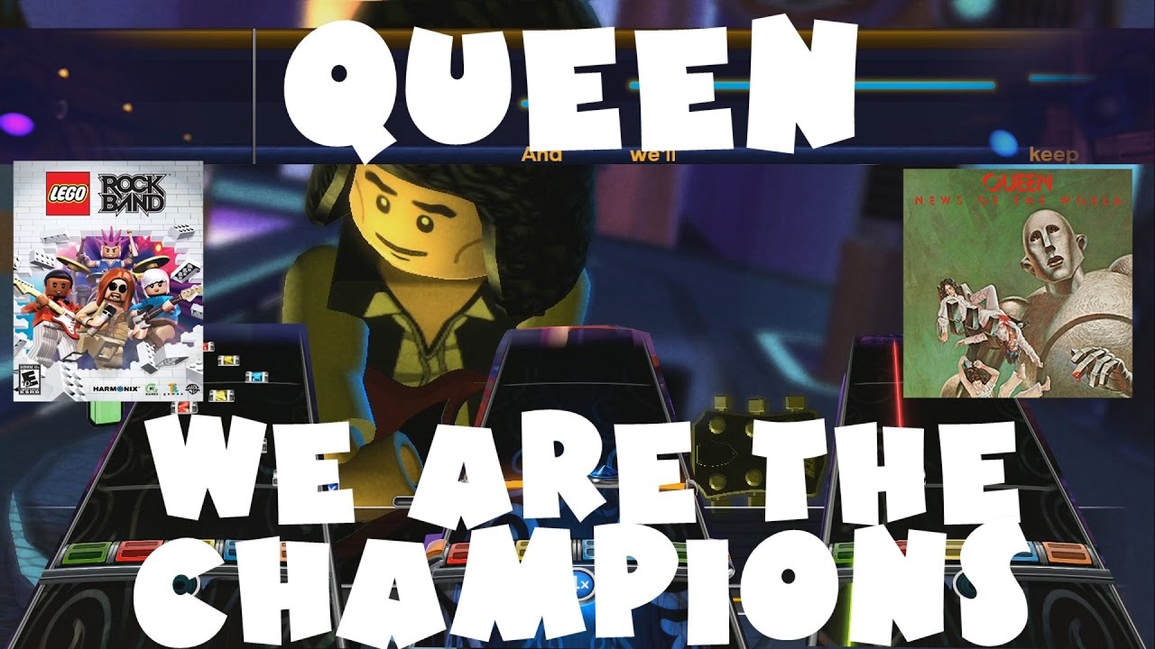 Queen - We Are the Champions - LEGO Rock Band Expert Full Band - YouTube