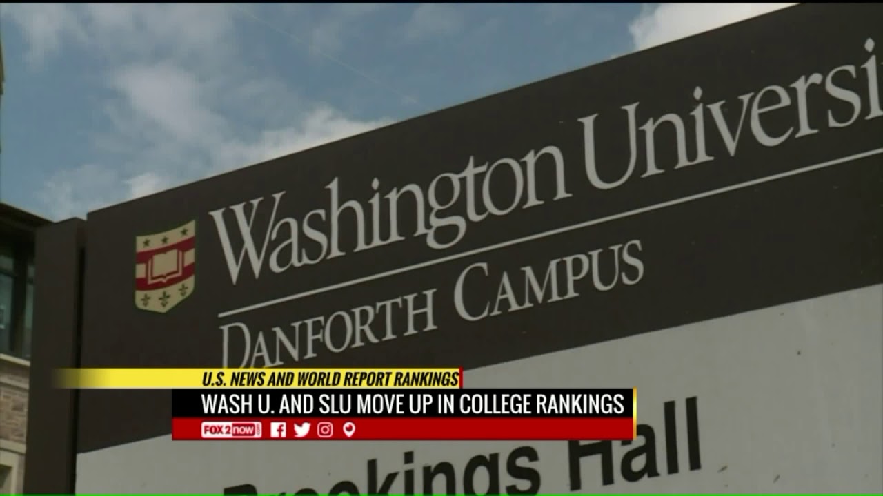 Washington University, SLU move up in college rankings - YouTube
