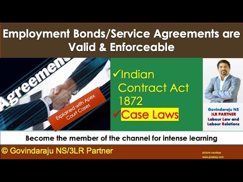 Employment Bond, Service Bond, Service Agreements are Valid ...