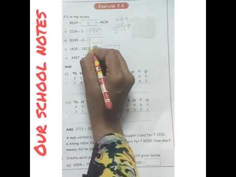 4th Std Maths- Term 1- Unit 2 numbers- Exercise 2.6( Page no.:31) - YouTube