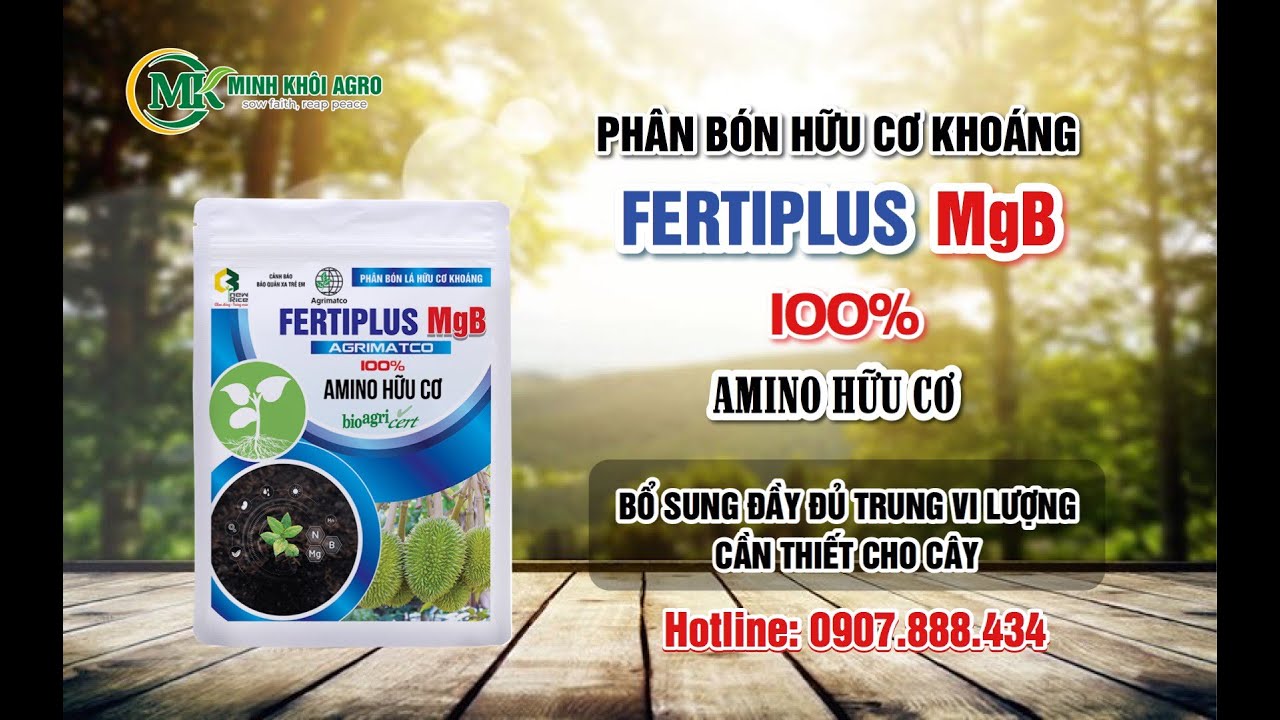 Phân bón lá hữu cơ khoáng FERTIPLUS | 100% Amino hữu cơ - YouTube
