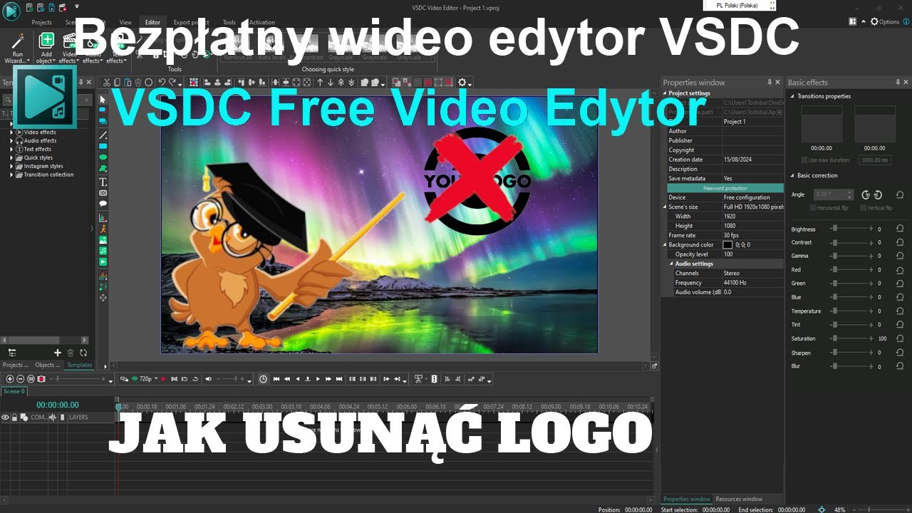 VSDC Jak usunąć logo z filmu Dwa sposoby usuwania logo z filmu - YouTube