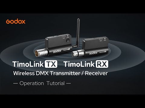 TimoLink TX & TimoLink RX Wireless DMX Transmitter/Receiver | Operation Tutorial