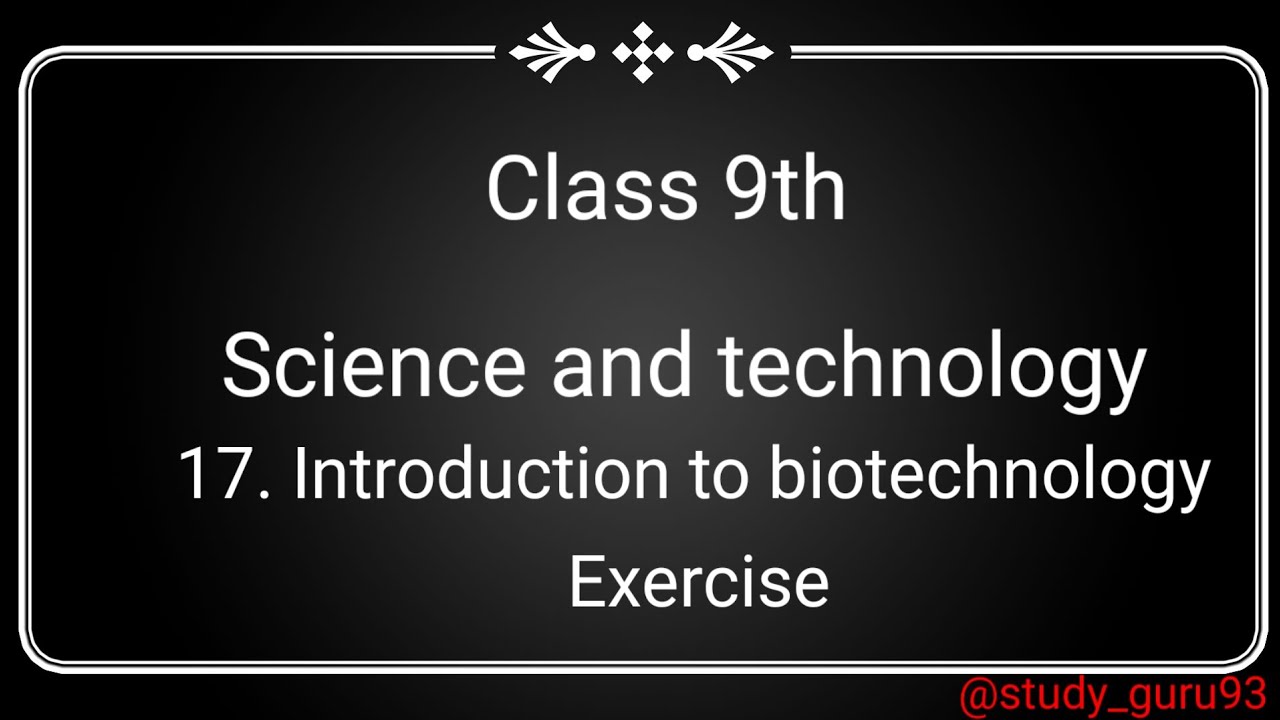 class 9th science and technology chapter 17 introduction to ...