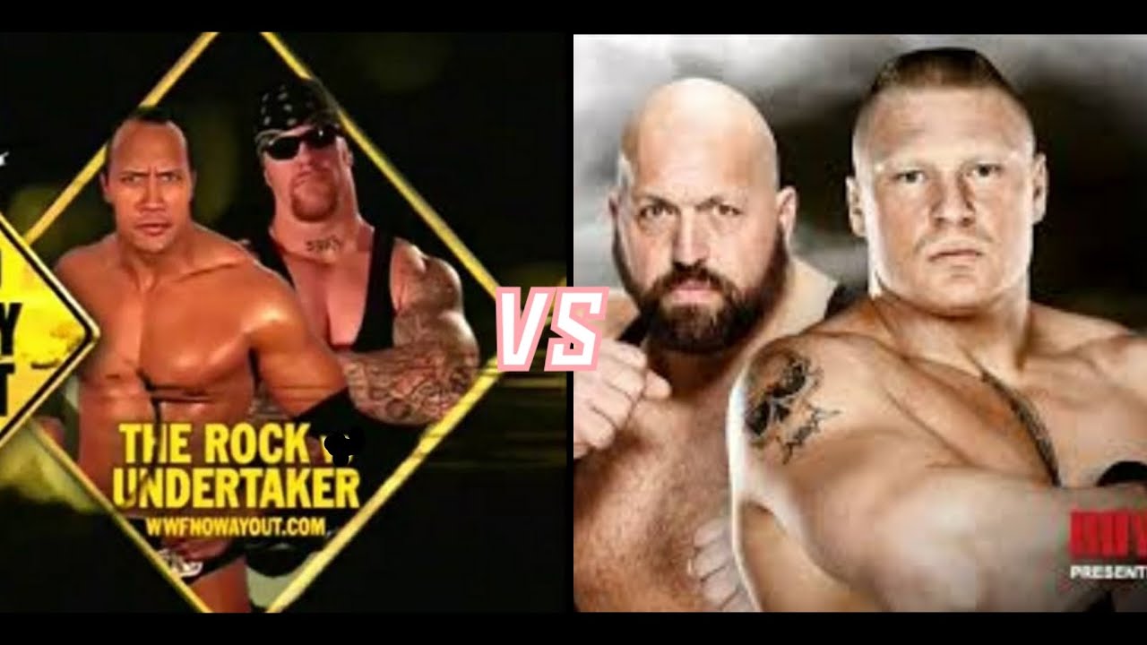 The Rock & The Undertaker vs Big Show & Brock Lesnar | Elimination Tag ...