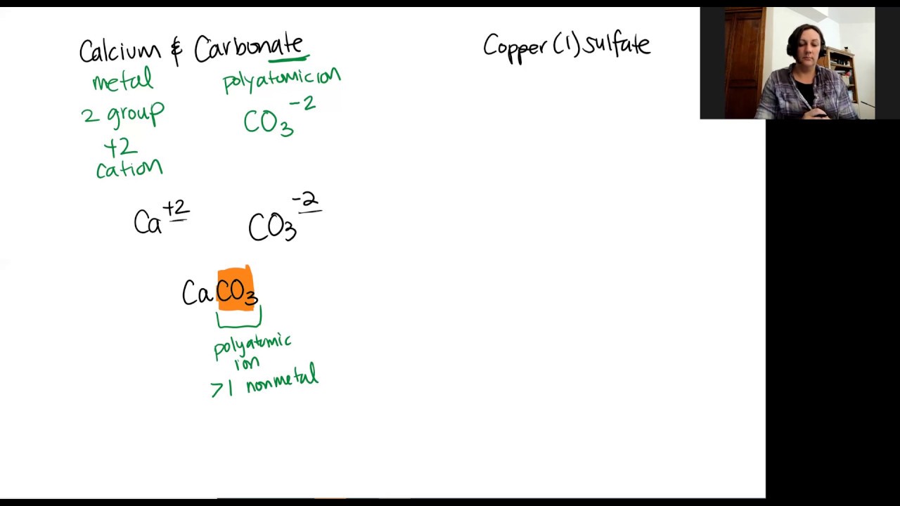 Chem 121 Ch 3 Lecture Examples of Polyatomic Ions - YouTube