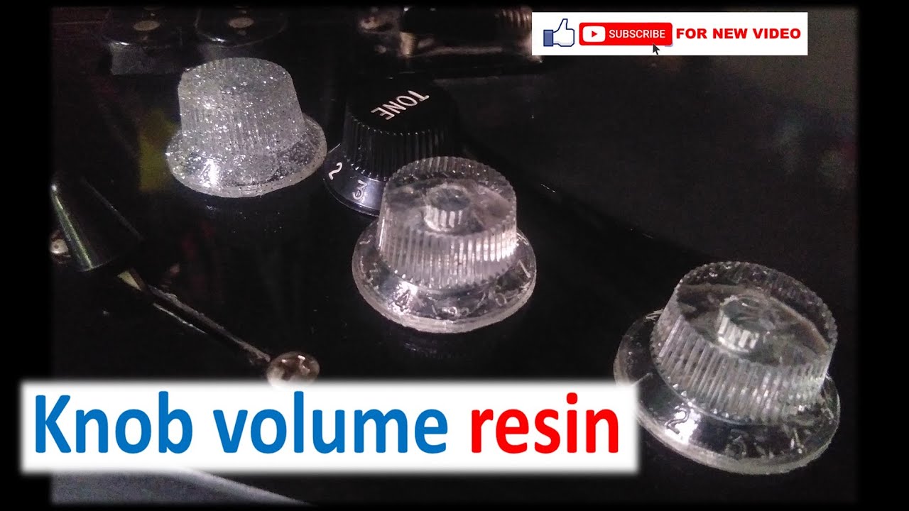 How to make a volume knob with resin ทำฝาครอบวอลลุ่มกีตาร์ด้วยเรซิ่น ...