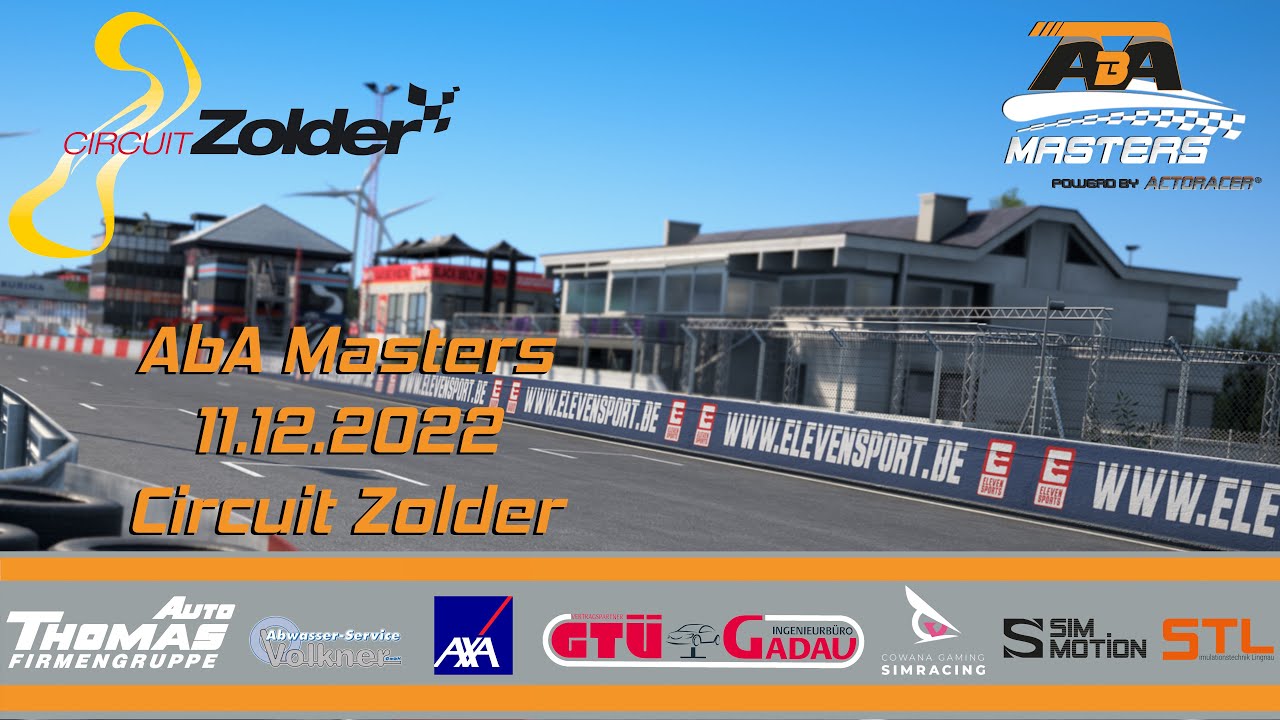 ABA eSports Masters Series 11.12.2022 Circuit Zolder - YouTube