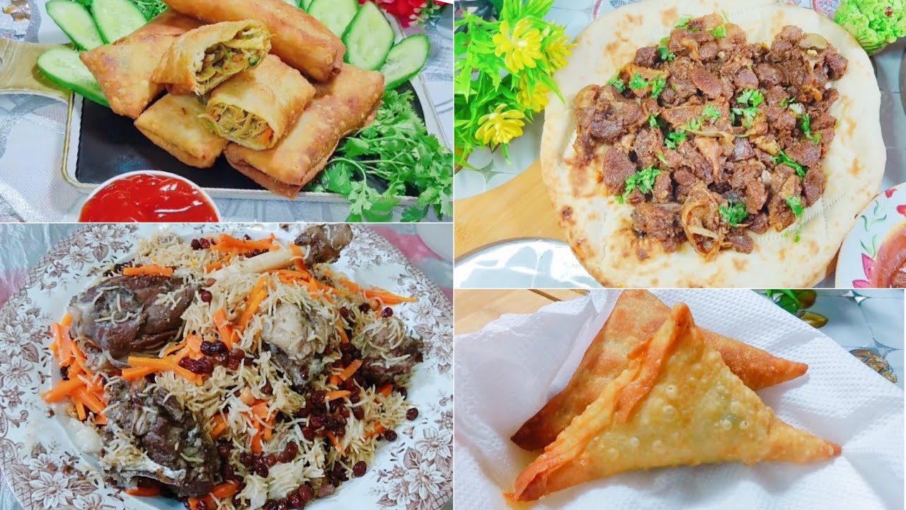 Chicken Samosa/🐔 Spring Rolls/ Pressure Cooker Tikka Boti /Qabli Pulao😋 || By Sofia Kitchen ...