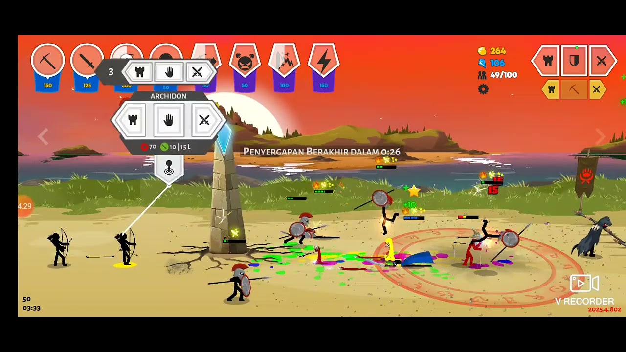 KITA KETEMU BERUANG STICKMAN MEMBAWA CANGKUL?!?!? - STICK WAR: SAGA ...