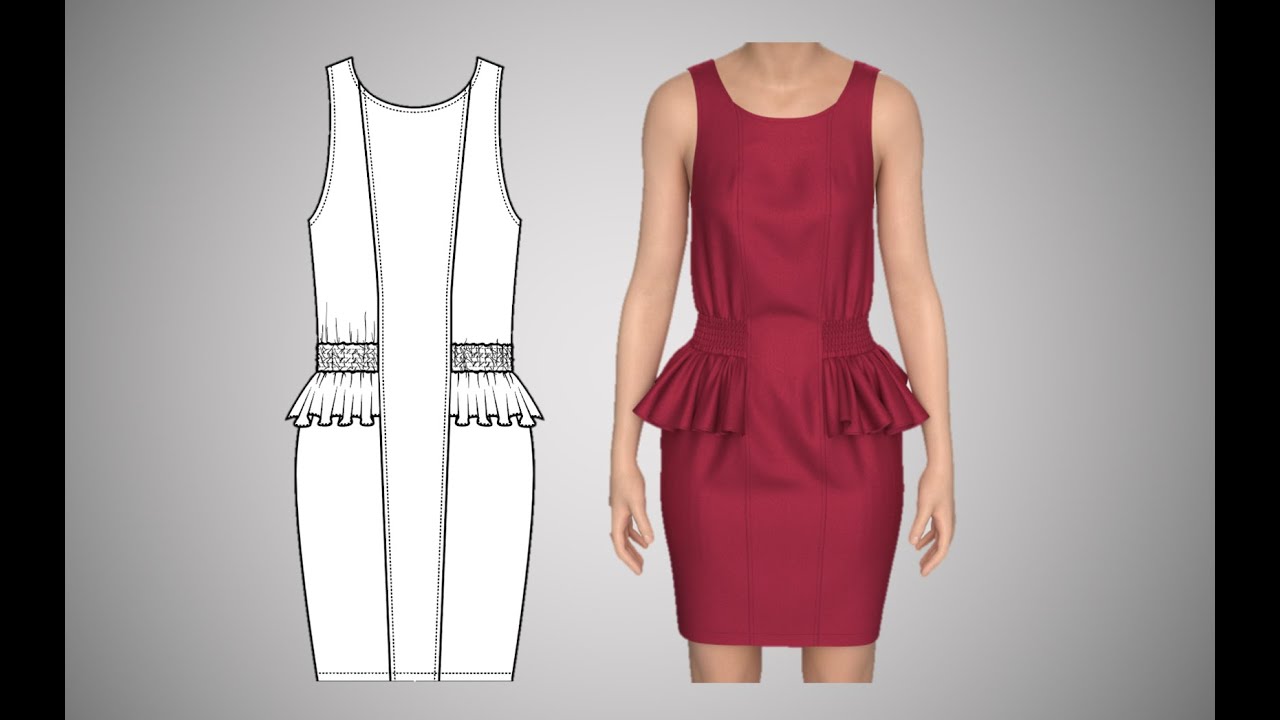 fashion design 2D+3D visualize in AI+CLO - YouTube