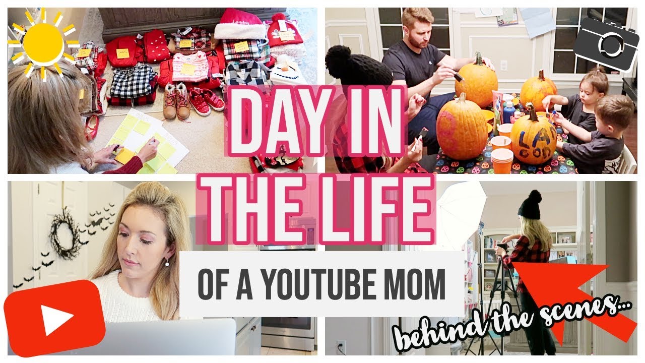 DAY IN THE LIFE OF A YOUTUBE MOM | BEHIND THE SCENES OF A WORKING MOMMY ...