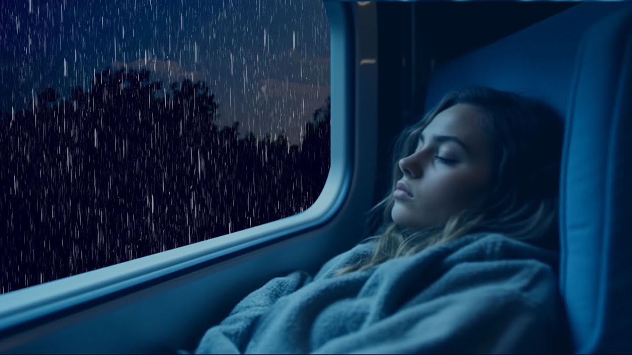 Rain Sound - The Rainy Night Train Knocks On The Window To Help Sleep ...