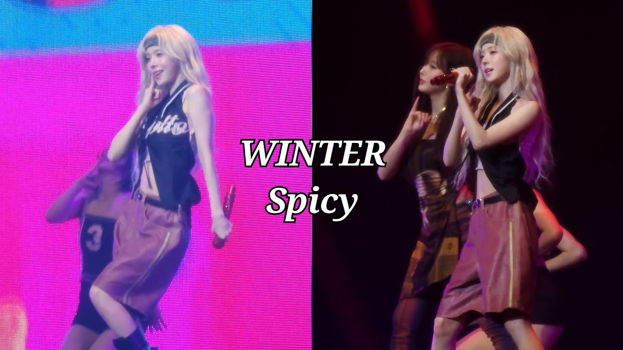 [4K] 에스파 aespa 'Spicy' 윈터 WINTER FANCAM @ aespa LIVE TOUR – SYNK ...