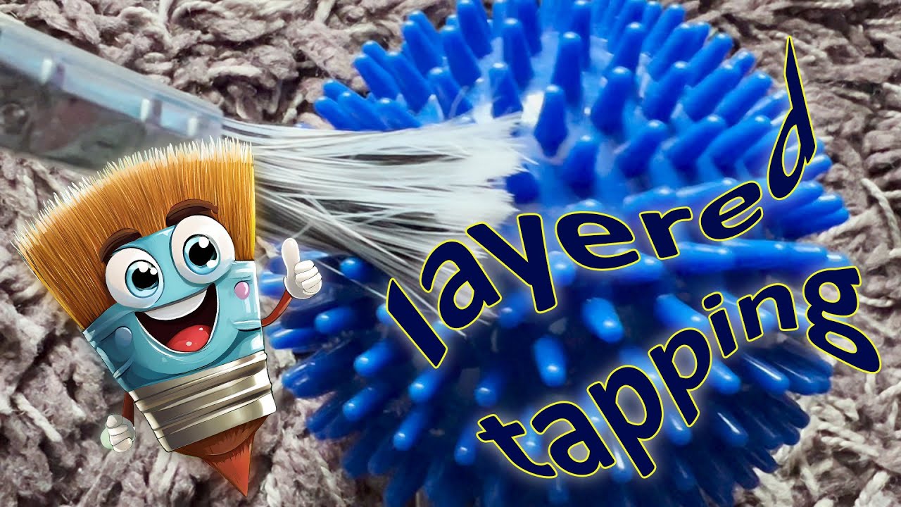 ASMR | massage ball brushing | layered tingle tapping! - YouTube