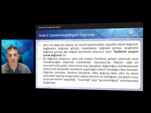 FELSEFE - Ünite2 Özet2