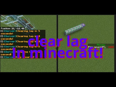 How to clear Lag on Minecraft bedrock addition - YouTube