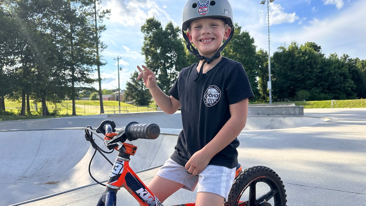 Spent some time back at Duncan Creek Skatepark on my KTM Stacyc ...