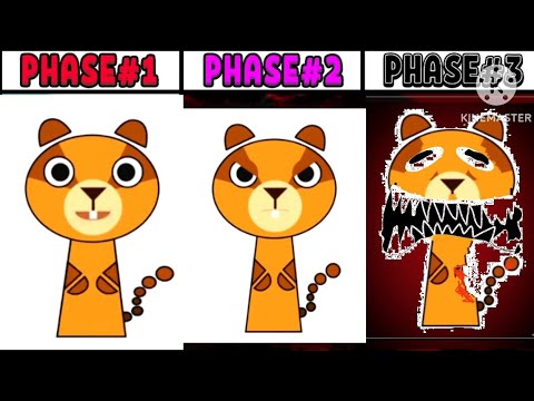 All Phases in New Incredibox Sprunki OC of Chipmunk: From Phase 1 to ...