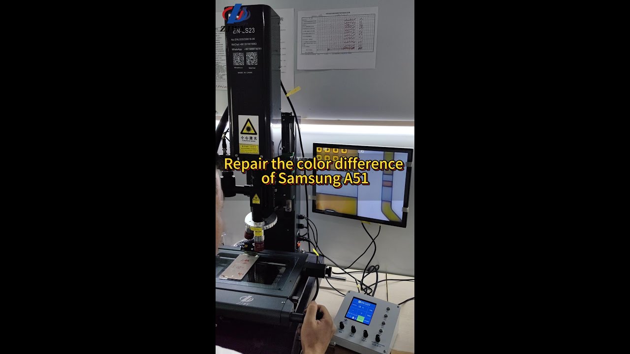 ZJWY Repair the color difference of Samsung A51 with EN-LS23, - YouTube